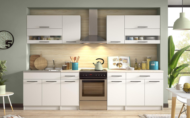 Κουζίνα με πάγκο Biliana | Vellea Home